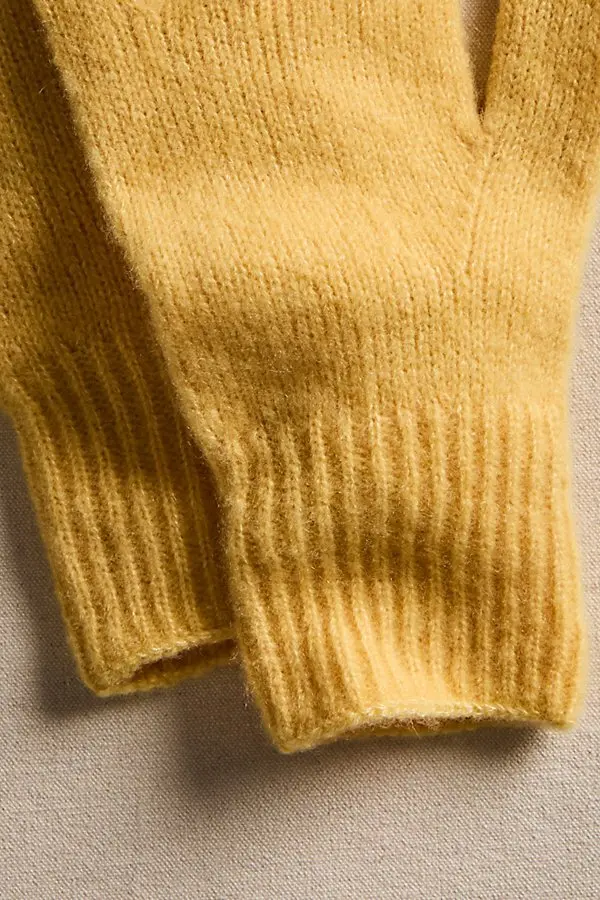 Free People Perfect Cashmere Gloves - Yellow