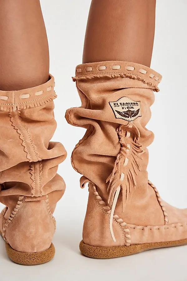 EL VAQUERO Desert Dweller Mocc Boots - Apricot