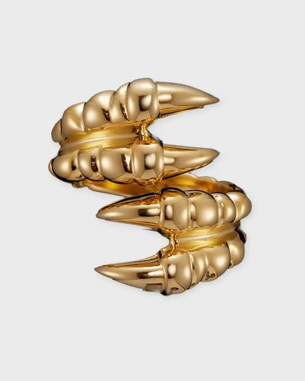 MARIA NILSDOTTER Claw Double Heavy Ring - Gold