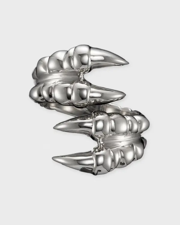 MARIA NILSDOTTER Claw Double Heavy Ring - Silver