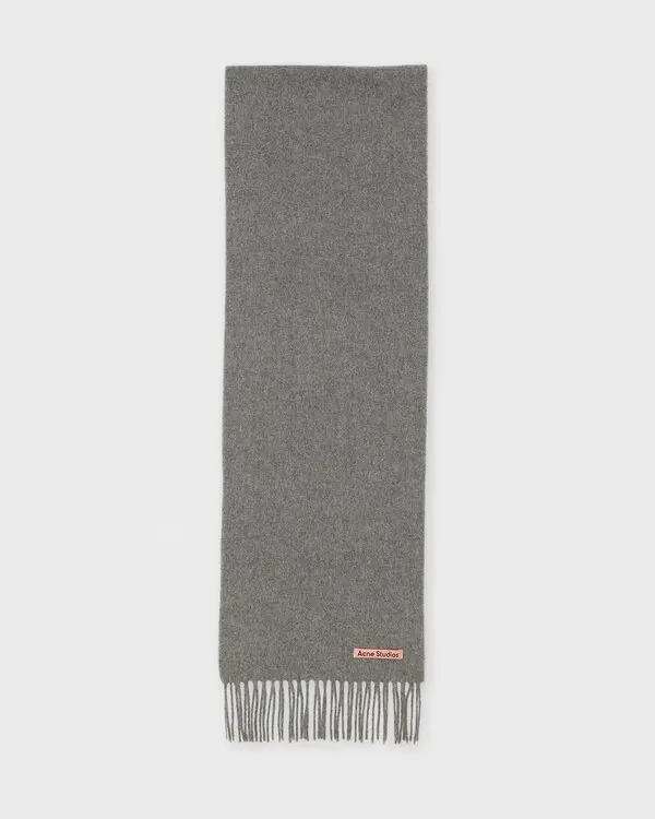Acne Studios Fringe Wool Scarf Grå/brun - Grå,brun