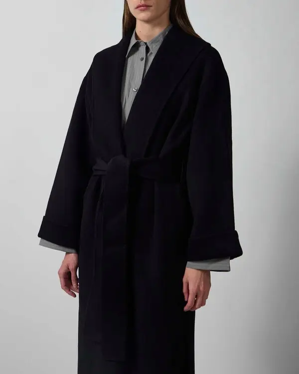 BY MALENE BIRGER Trullem Wool Coat - Black