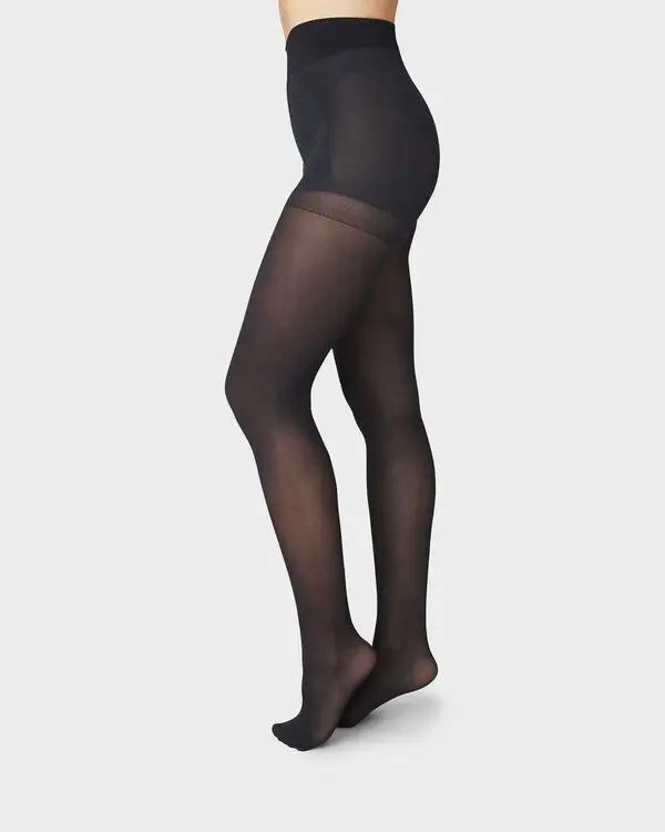 Swedish Stockings Anna Control Top Tights - Black