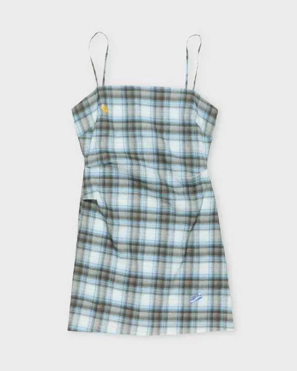 Acne Studios Strap Checked Mini Dress