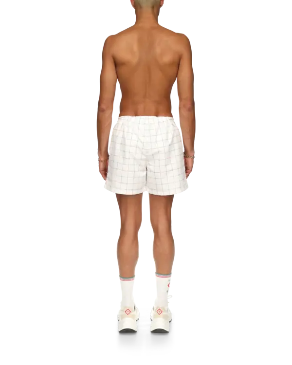 Casablanca Tennis Check Swim Trunks