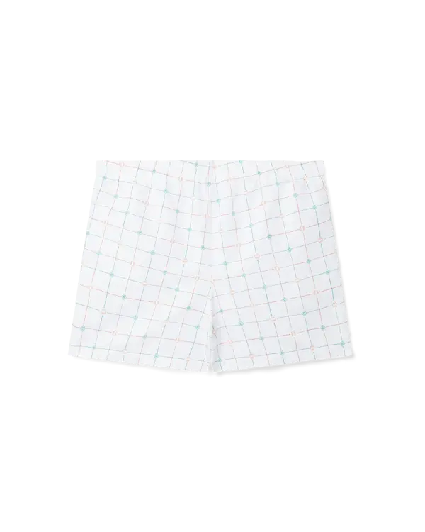 Casablanca Tennis Check Swim Trunks