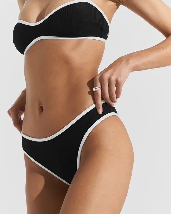 SEAQUELLE Ribbed Bikini Bottom