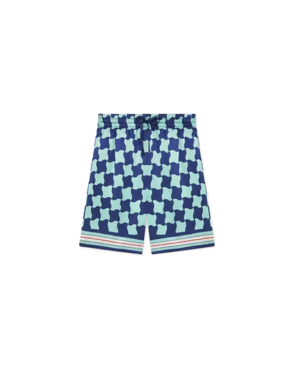 Casablanca Printed Silk Satin Shorts