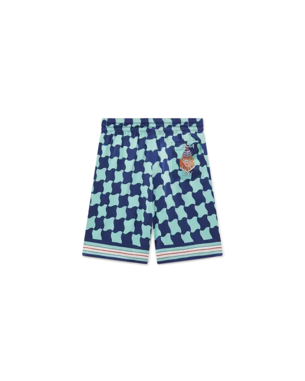 Casablanca Printed Silk Satin Shorts