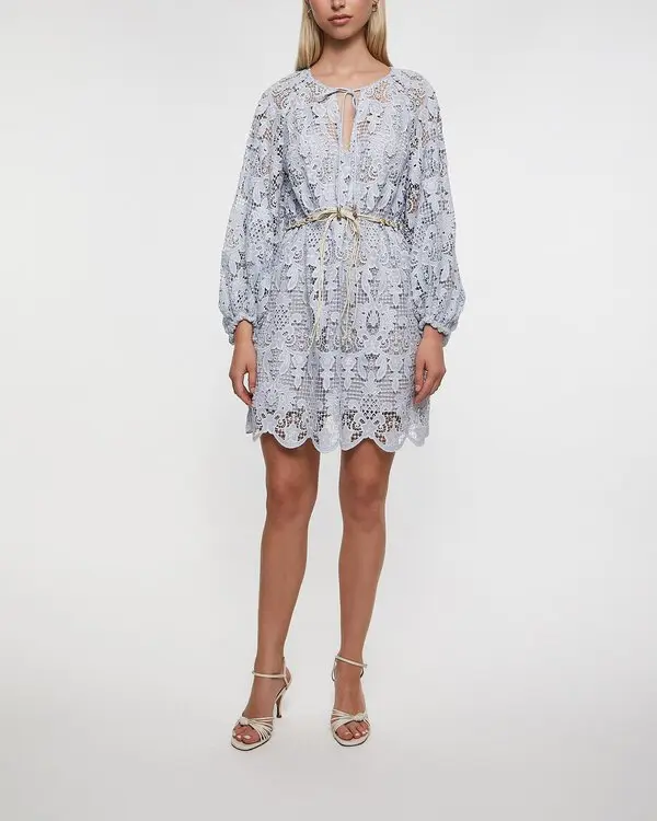 Zimmermann Coco Lace Tunic Mini Dress