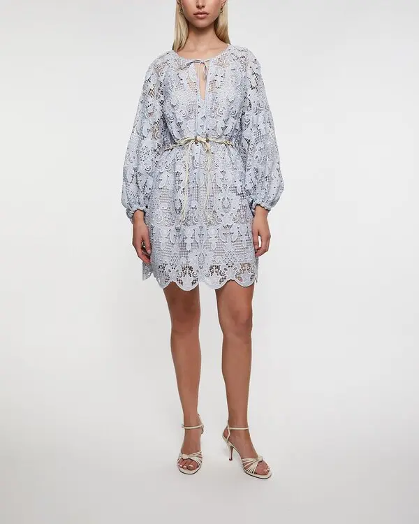 Zimmermann Coco Lace Tunic Mini Dress