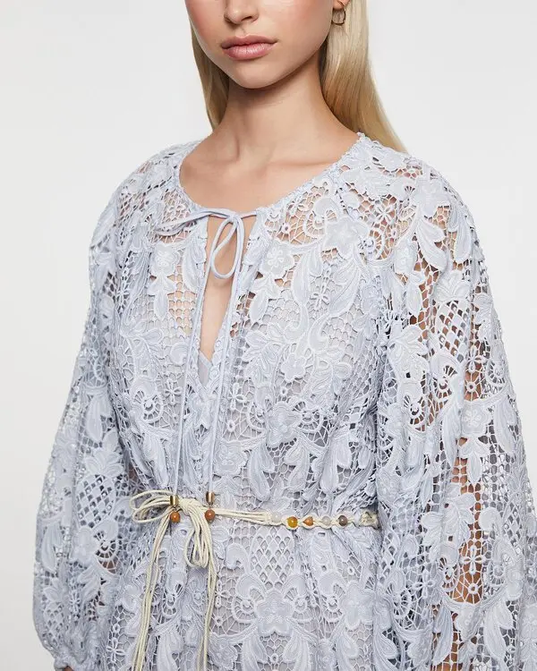 Zimmermann Coco Lace Tunic Mini Dress