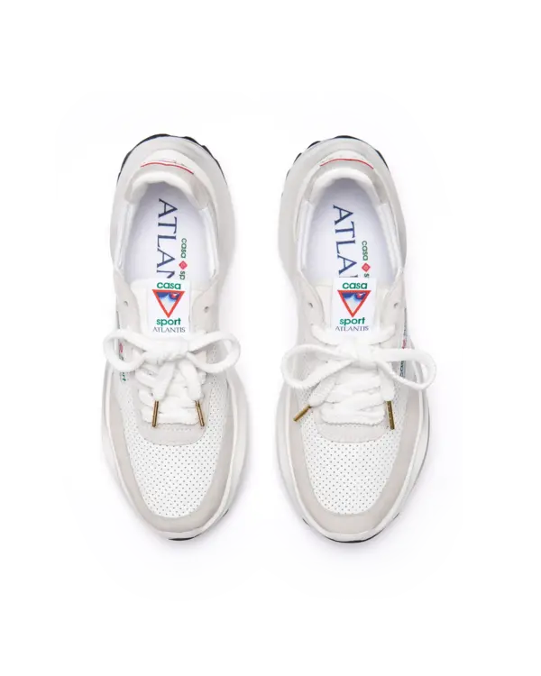 Casablanca Atlantis Off-white Leather Sneakers - Multicolor