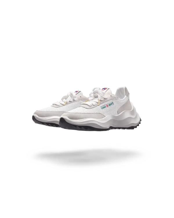 Casablanca Atlantis Off-white Leather Sneakers - Multicolor
