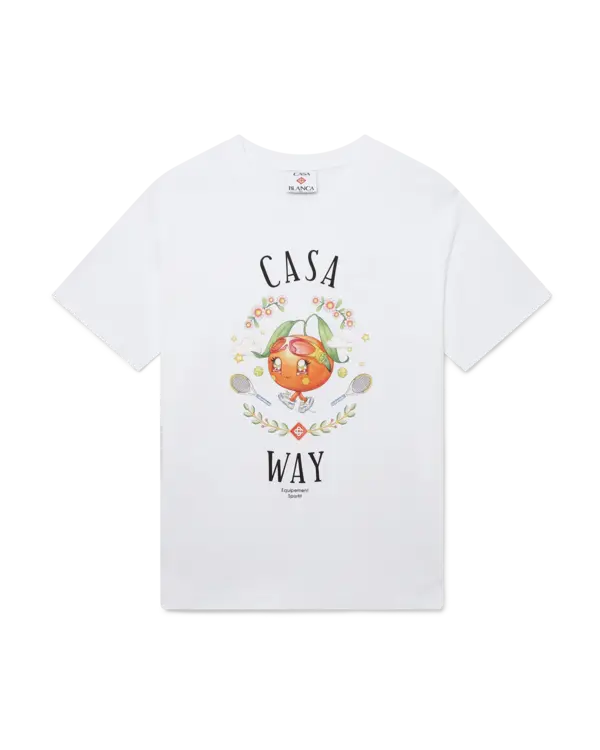 Casablanca Casa Way Mascot Short Sleeve T-shirt - Orange