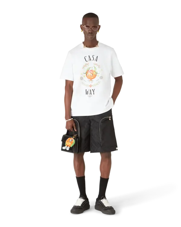 Casablanca Casa Way Mascot Short Sleeve T-shirt - Orange