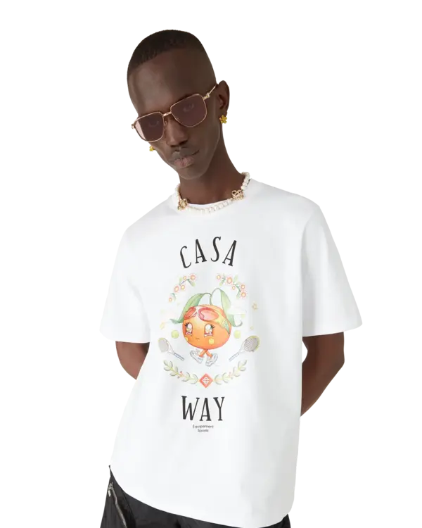 Casablanca Casa Way Mascot Short Sleeve T-shirt - Orange