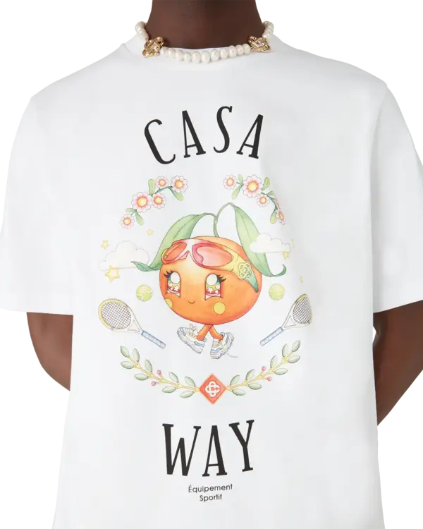 Casablanca Casa Way Mascot Short Sleeve T-shirt - Orange