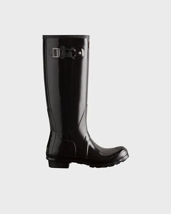 Hunter Original Tall Gloss Boots - Black