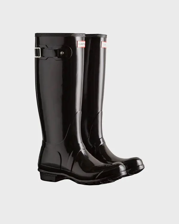 Hunter Original Tall Gloss Boots - Black