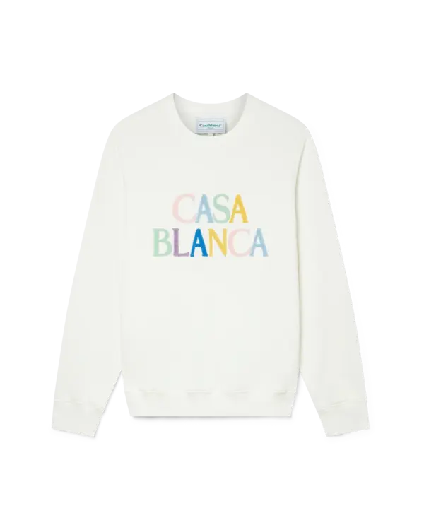 Casablanca Logo Embroidered Sweatshirt