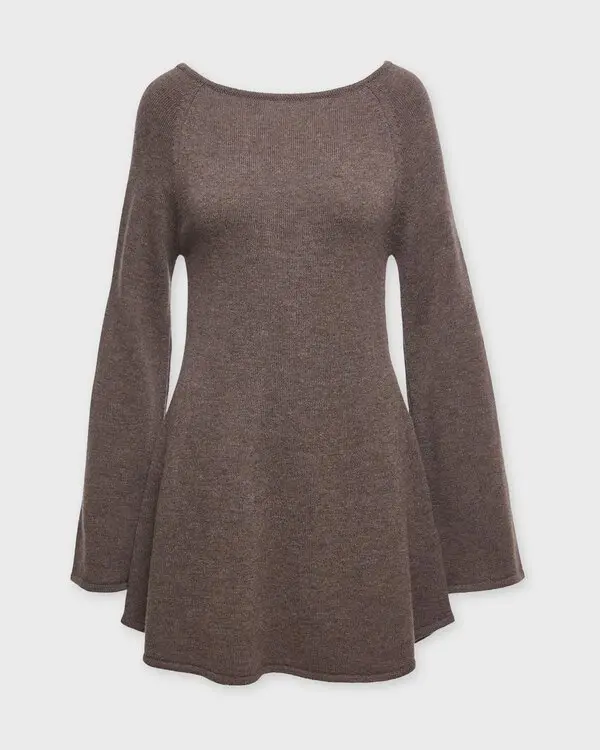 WAKAKUU Nara Wool Mini Dress