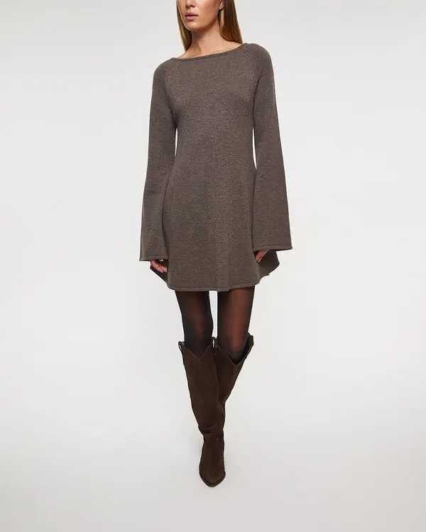 WAKAKUU Nara Wool Mini Dress