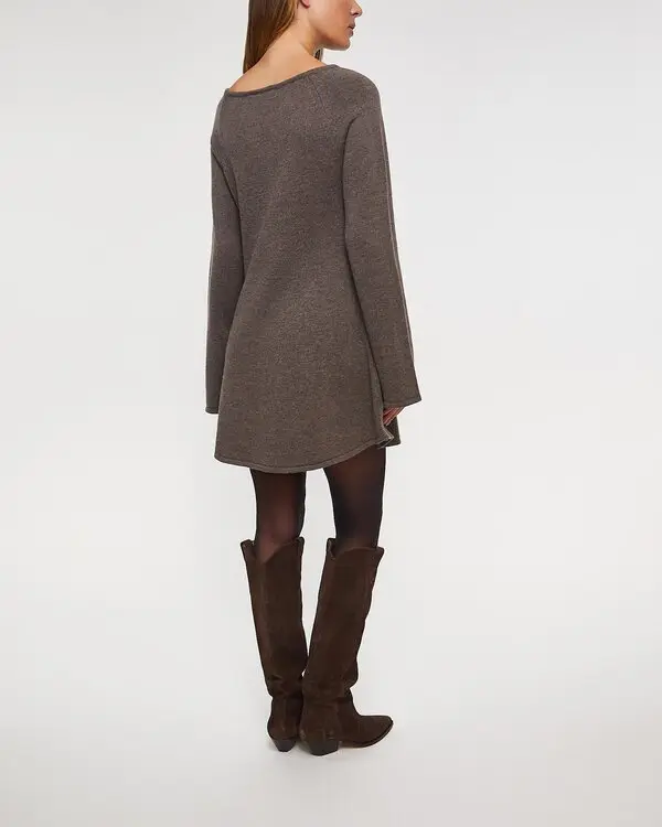 WAKAKUU Nara Wool Mini Dress