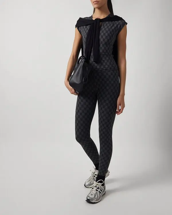 BY MALENE BIRGER Venazia Athletic Top - Monogram Print