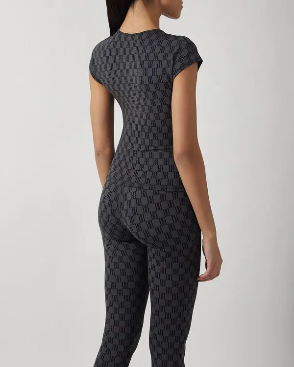 BY MALENE BIRGER Venazia Athletic Top - Monogram Print