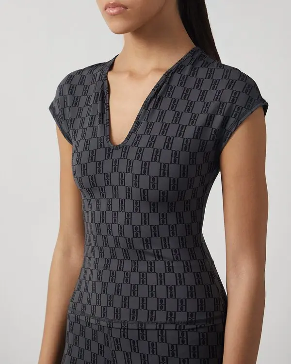 BY MALENE BIRGER Venazia Athletic Top - Monogram Print