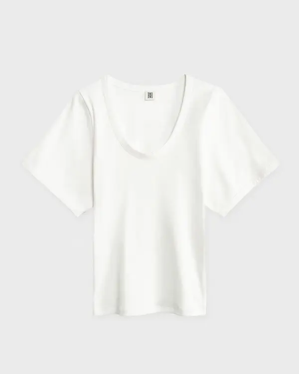 BY MALENE BIRGER Lunai Vit T-shirt - White