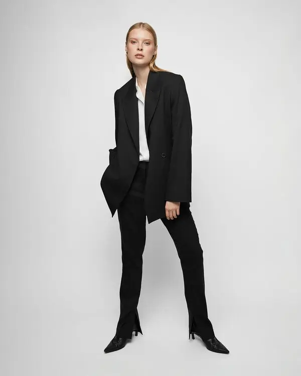 WAKAKUU Abbey Tailored Wool Blend Trousers
