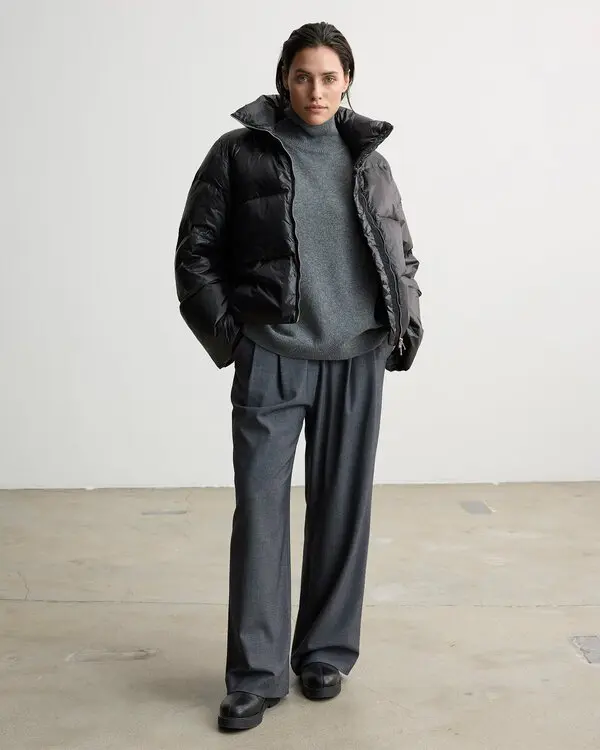 WAKAKUU Storm Puffer Jacket - Black