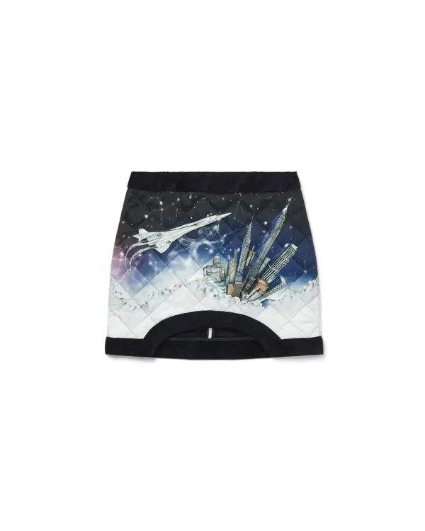 Casablanca Vol De Nuit Quilted Mini Skirt - Multicolor