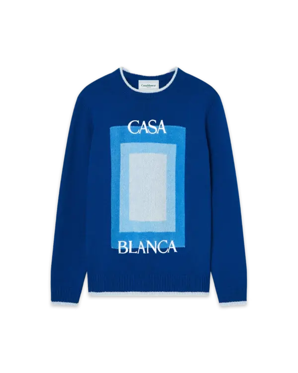 Casablanca Logo Degrade Intarsia Jumper