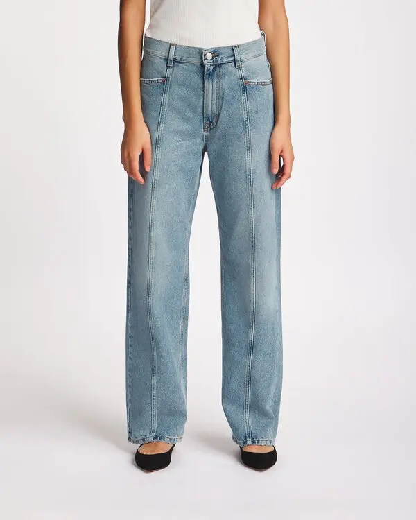 HOUSE OF DAGMAR Loose Fit Wide Leg Jeans