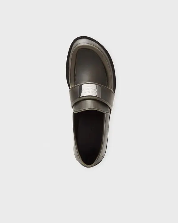 Acne Studios Logo Leather Loafers - Brown
