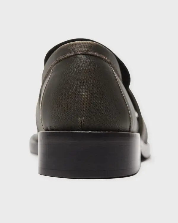 Acne Studios Logo Leather Loafers - Brown