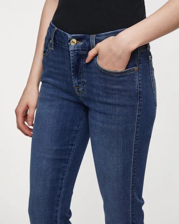 7 For All Mankind Kimmie Straight Duchess Jeans - Mid Blue