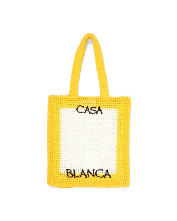Casablanca Crochet Tote Bag - Multicolor