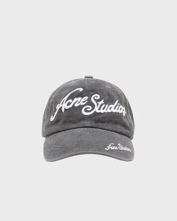 Acne Studios Cap With 3d Logo - Black