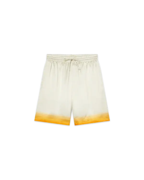 Casablanca Panoramique Silk Satin Shorts - Multicolor