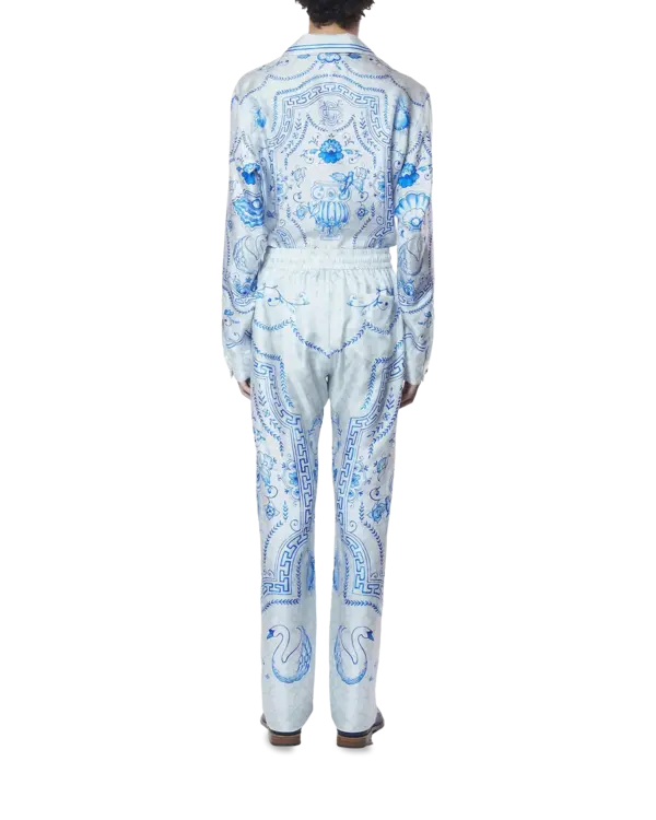 Casablanca Plat A Dessert Silk Trousers