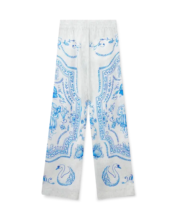 Casablanca Plat A Dessert Silk Trousers