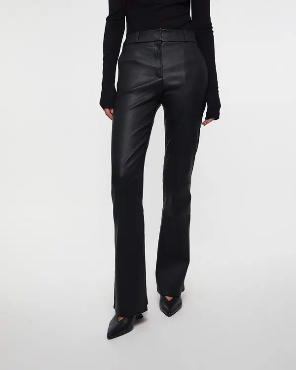 WAKAKUU Stretch Leather Trousers