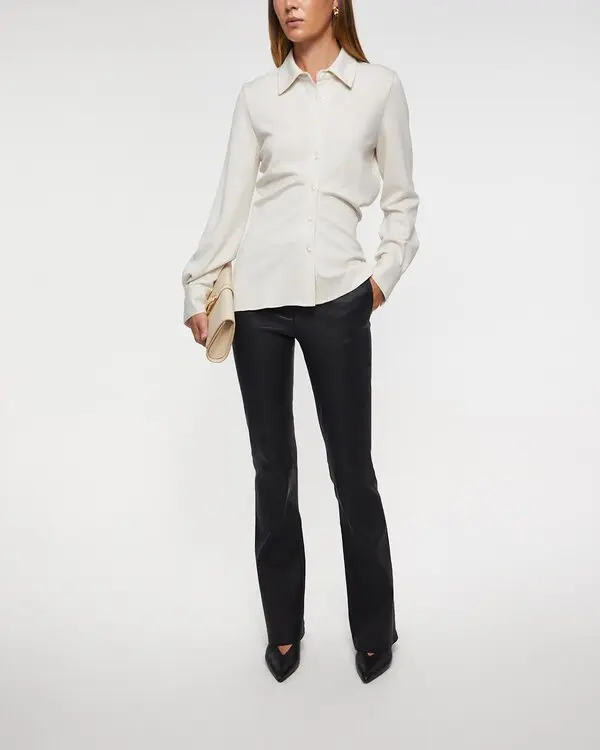WAKAKUU Stretch Leather Trousers