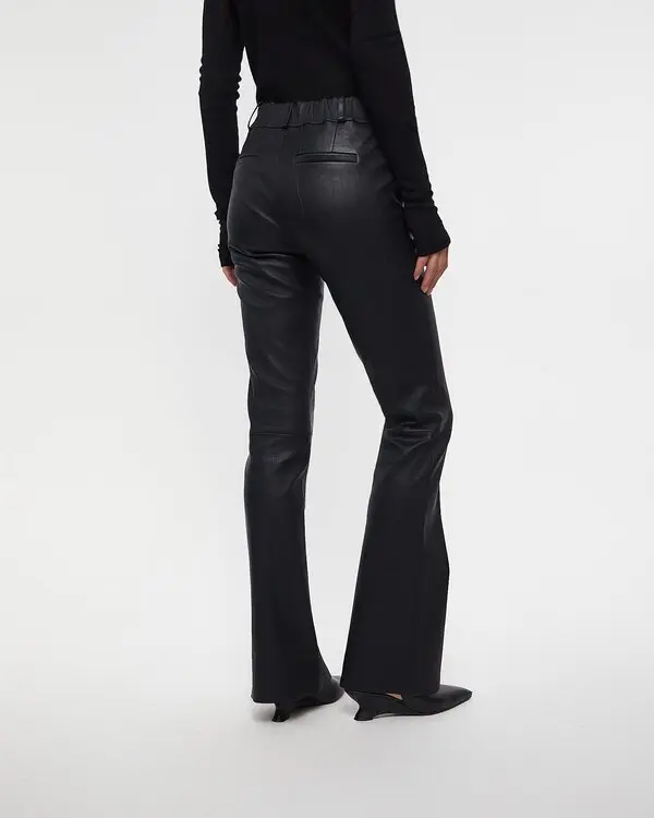 WAKAKUU Stretch Leather Trousers