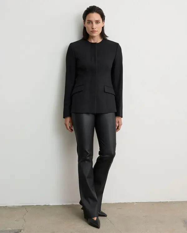 WAKAKUU Stretch Leather Trousers