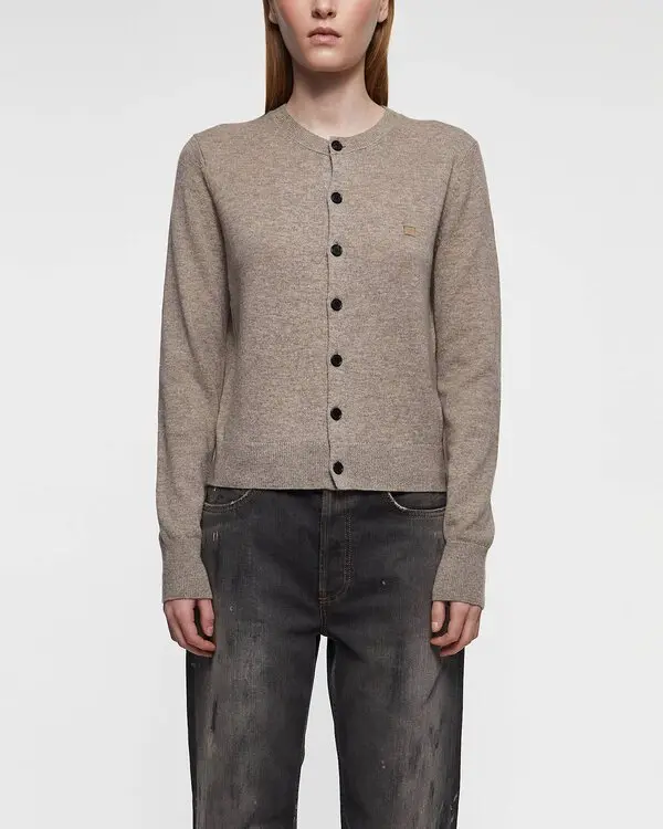 Acne Studios Fitted Yak Wool Cardigan